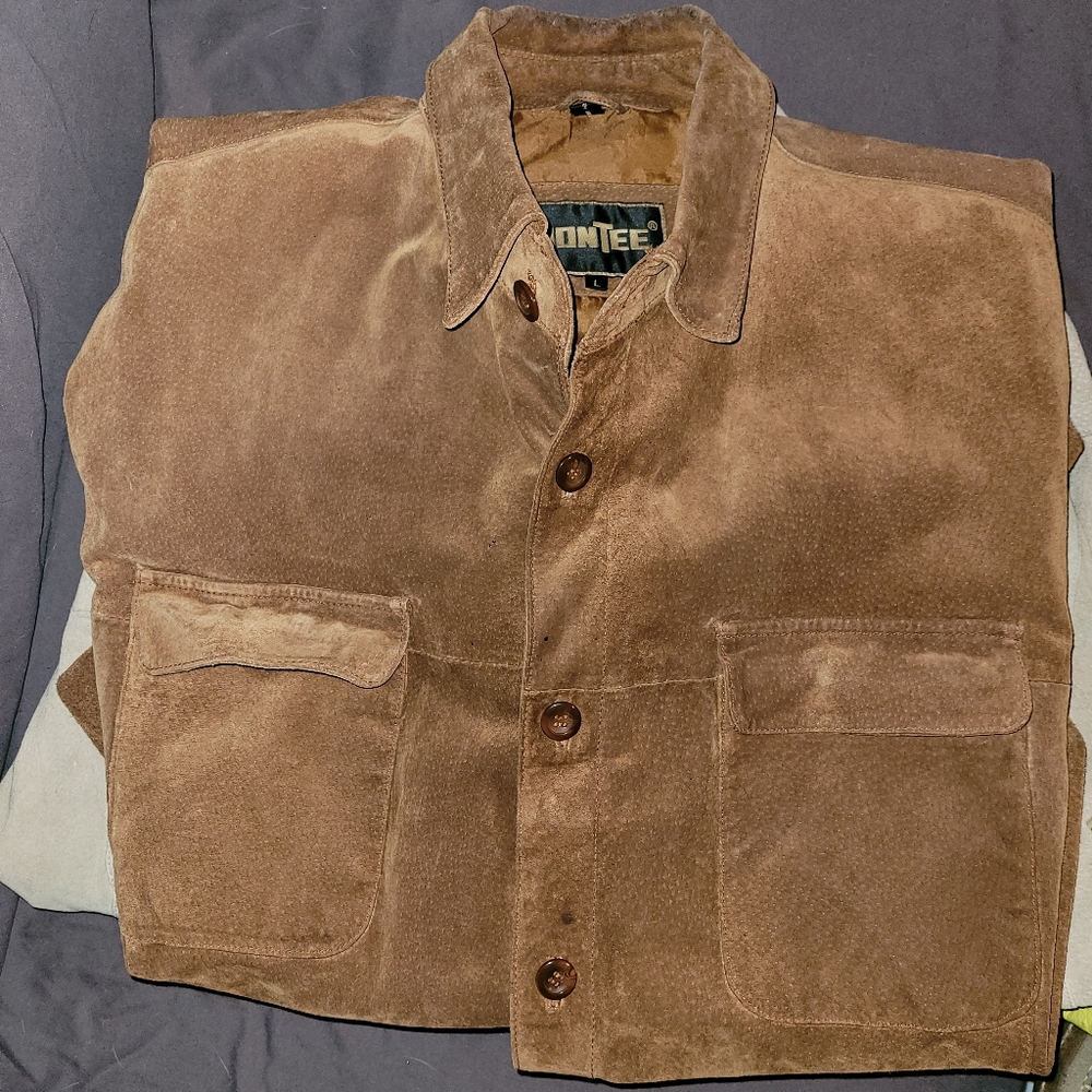 Rich Rust Suade Shirt Jacket - Gem